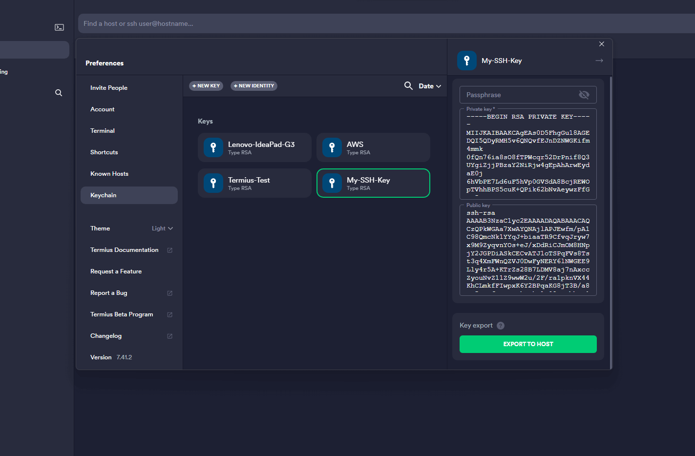 Generate an SSH Key with Termius | GridPane